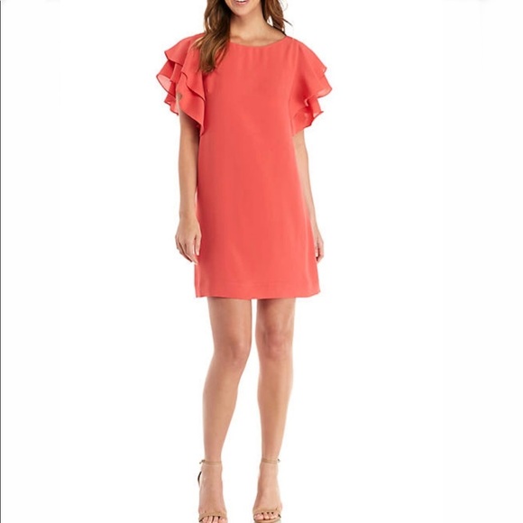 Adrianna Papell | Dresses | Nwt Adriana Papell Dress With Ruffle ...
